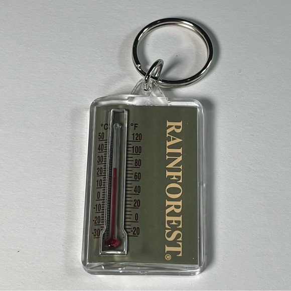 None | Accessories | Vintage Rainforest Thermometer Key Chain | Poshmark